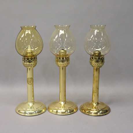 TRE LJUSLYKTOR, "KARLSKRONALYKTAN", KARLSKRONA LAMPFABRIK. Belysning ...