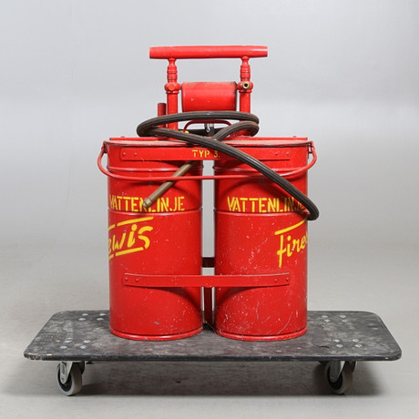 FIRE EXTINGUISHER, Fire extinguisher type 3 Tewis, 1900s. Miscellaneous ...