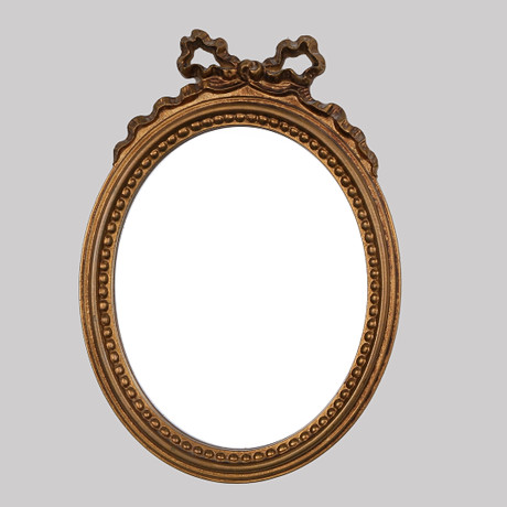 SPEGEL, oval, gustaviansk stil, sent 1900-tal. Speglar - Auctionet