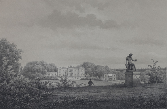 CARL SVANTE HALLBECK. Efter. litografisk tryck, "Rosendal". Konst ...