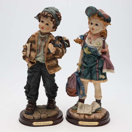 FIGURINES, a couple, boy and girl, RBA Collection. Art - Sculptures ...