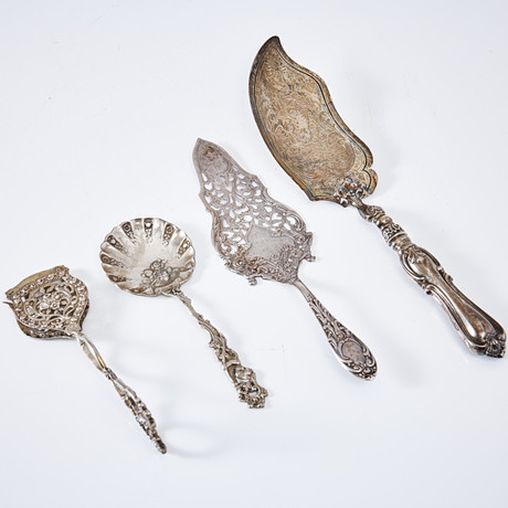 CAKE SPADE, CAKE TOGGERS, SERVING SPOON, FISHING SPADE, silver ...