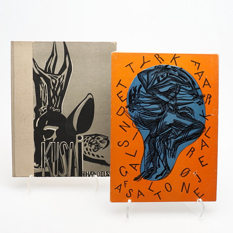 THE EVENTS OF KUSAI 1934 WITH WOODCUTS BY AXEL SALTO - AND SIGNED BY ...