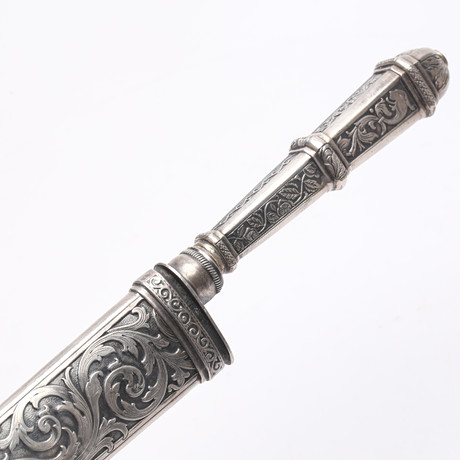 HUNTING DAGGER, white metal, Inox. Weapons & Militaria - Edged weapons ...