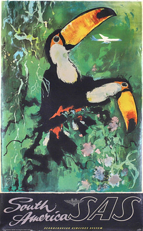 SAS - OTTO NIELSEN (1916-2000). South America SAS, circa 1960, monogram ...