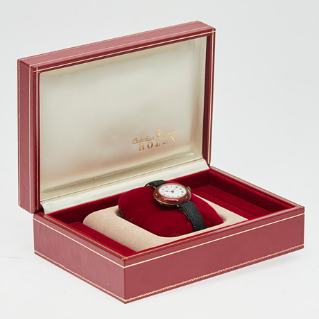 ROLEX, armbandsur, 925 silver, guldpläterad, handlindad, omkring 1905 ...