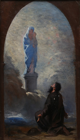 PERE BORRELL DEL CASO. The apparition of the Virgen del Pilar to ...