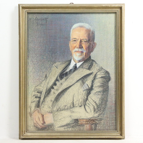 H. SCHMANDT. 'Portrait', 1940, mixed media, signed. Art - Paintings ...