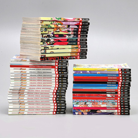 SHOJO, SHONEN JUMP, MANGA, ca 50 volymer, comics, svensk text. Övrigt ...
