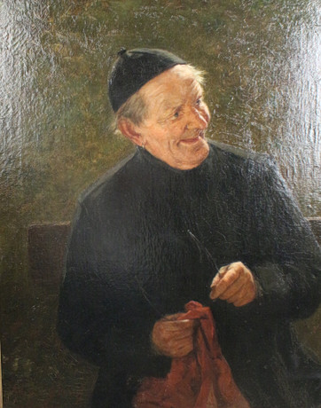 JOHANNA KIRSCH (1856-?). Öl auf Leinwand, Ohne Titel, (1898). Kunst ...