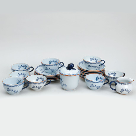 KAFFESERVIS, 10 delar, porslin, Ostindia, Rörstrand. Keramik & Porslin ...