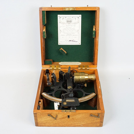 SEXTANT, Model Husun, Henry, Hughes & Son Ltd, Dated 1946. Wooden box ...