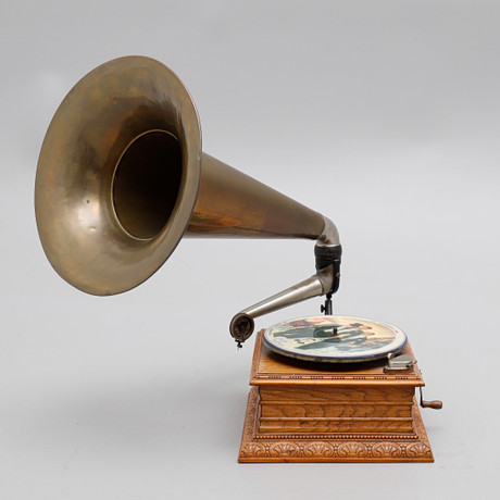 CRANK GRAMOPHONE, "EXHIBITION", ZONOPHONE, USA, FIRST PART OF THE 20TH ...