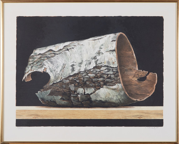 PHILIP VON SCHANTZ. Fist, color lithograph, signed and dated v Schantz ...