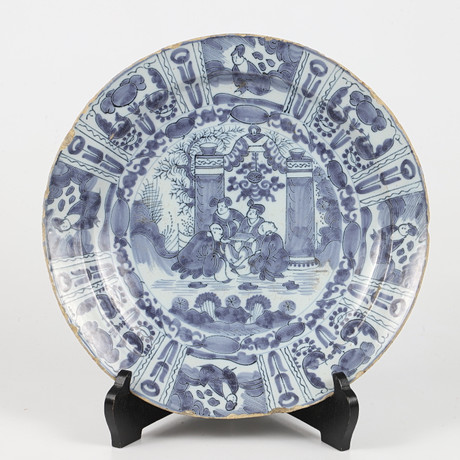 DISH, faience, Chinese decor, Holland 17th/18th century. Ceramics ...