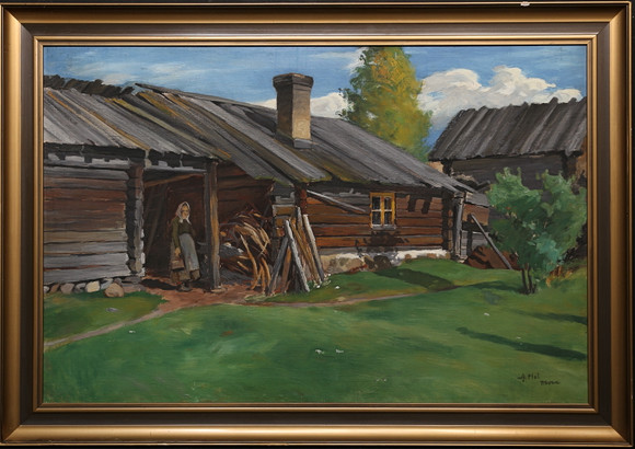 ANDERS HOL. Mora. Olja på duk, signerad. Konst - Måleri - Auctionet