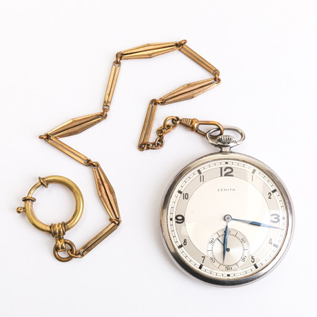 POCKET WATCH, ZENITH. Clocks & Watches - Pocket & Stop Watches - Auctionet