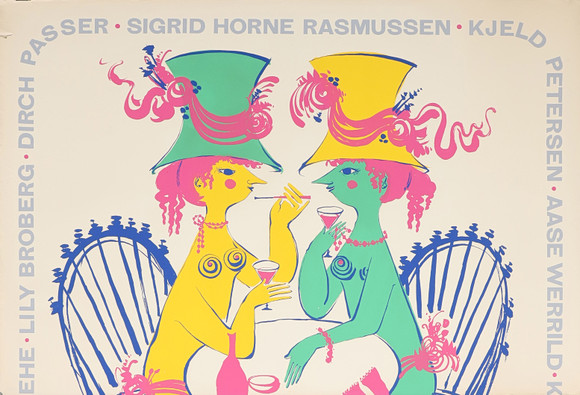 BJÖRN WIINBLAD. Poster, Lily Broberg, passer, Sigrid Horne Rasmussen ...