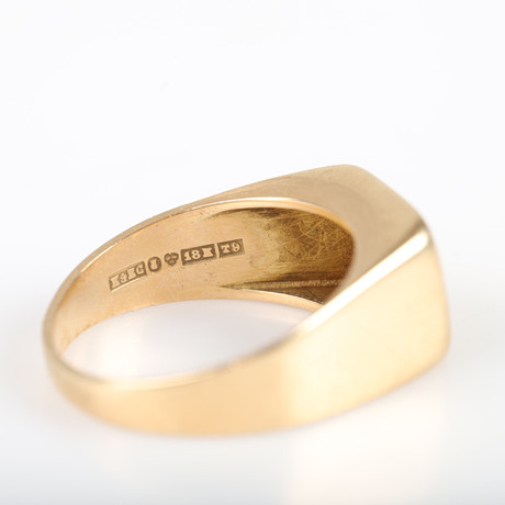 KLACKRING, 18 K guld. Smycken & Ädelstenar - Ringar - Auctionet