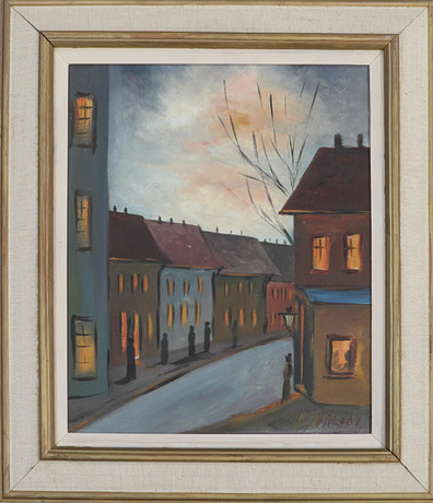 HARTVIG JARLHOV. olja på duk, signerad. Konst - Måleri - Auctionet