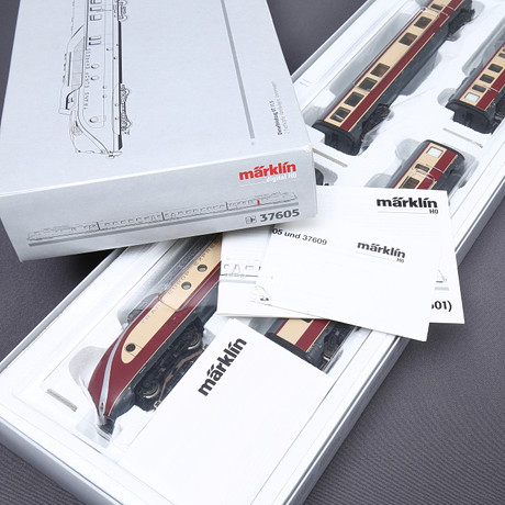 MÄRKLIN 37605 - TEE train set BR VT 11.5-four-part - by DB. Original ...