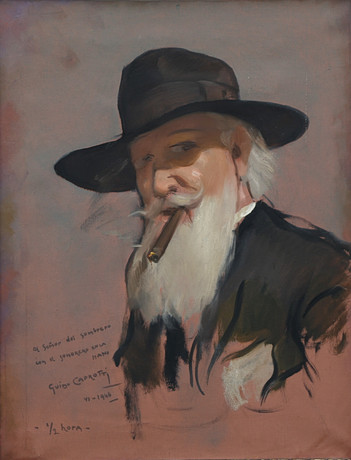 GUIDO CAPROTTI. Portrait of the sculptor Juan Saridakis. Art ...