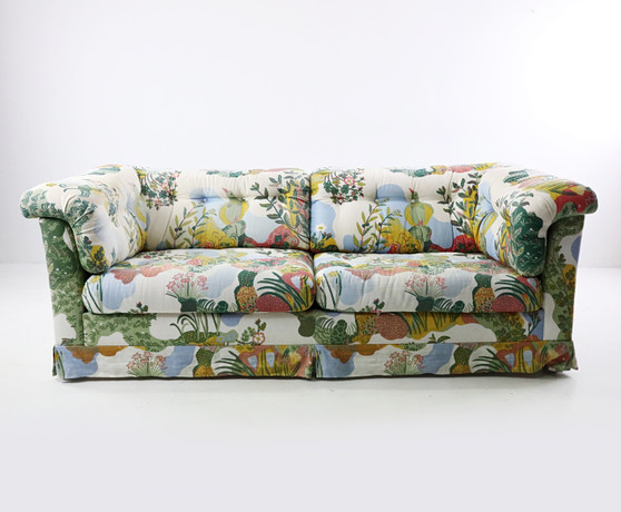 SOFFA, Dux, textil "Anakreon", av Josef Frank för Firma Svenskt Tenn ...
