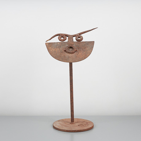 HOWARD SMITH. Figure, signed and dated -02, iron sculpture. Art ...