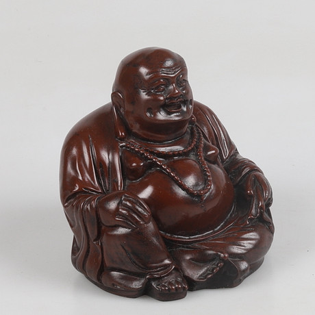 FIGURIN, trä, Buddha, 1900-tal. Asiatika - Auctionet