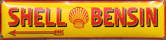 EMALJSKYLT Shell Bensin, nyare tillverkning. Övrigt - Övrigt - Auctionet