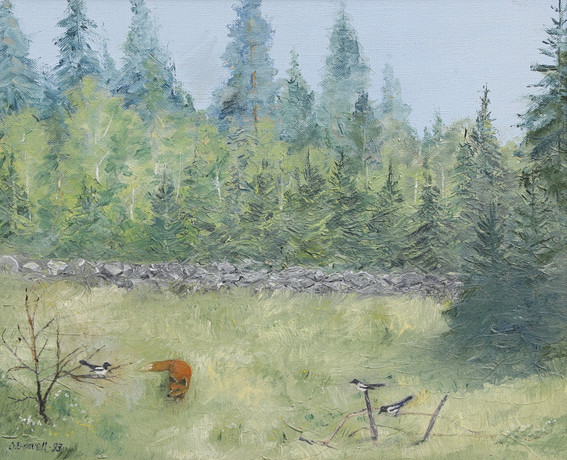 STEN-OLOF BRAVELL. Olja på duk, naturmotiv, signerad, 1993. Konst ...