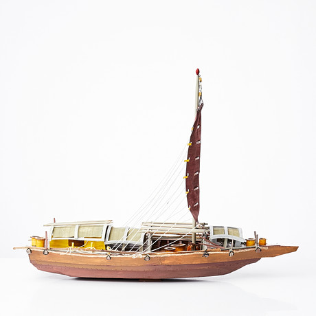 MODEL BOAT, Indian transport / fishing boat, fantasy. Collectables ...