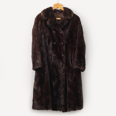 FUR COAT, mink, labeled "Körsnär H. Rosén Borås". Vintage & Designer ...