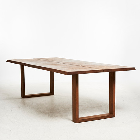 BORD, "FARGO", Lundh Interior Brand, 2000-tal, Mörkbetsad ek. Möbler ...