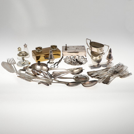 A COLLECTION OF SILVER PLATED ITEMS. Silver & Metals - Silver plated ...