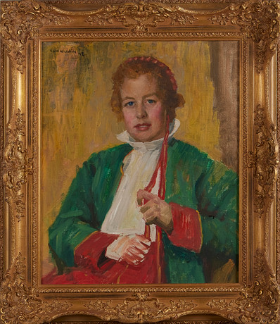 SAM UHRDIN. Dalkulla, oil on Board, signed Sam Uhrdin 42. Art ...