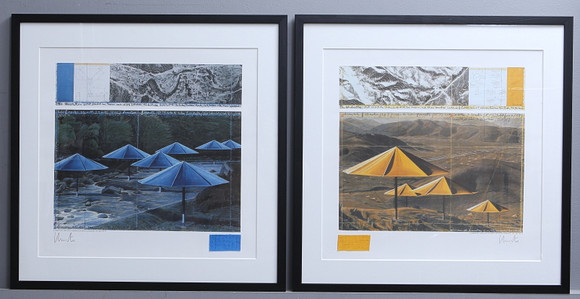 CHRISTO OCH JEANNE-CLAUDE. 2 st, "The Umbrellas (Joint project for ...