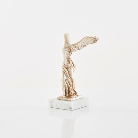 LEO NELEN (SAMTIDA). Nike from Samothrace, artificial pulp, marble ...