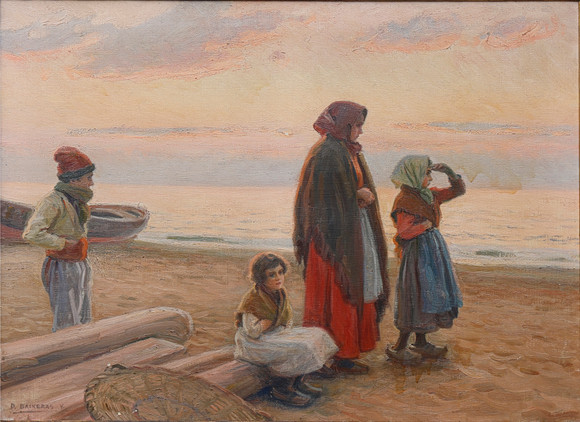 DIONÍS BAIXERAS. Beach. Art - Paintings - Auctionet