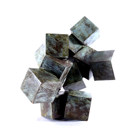 ANDREAS WARGENBRANT. Sculpture, "The Cubes", green patinated bronze. Art - Sculptures & Bronzes ...