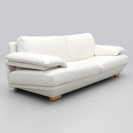 SOFFA, skinn, Natuzzi, Italien. Möbler - Soffor & Sittgrupper - Auctionet