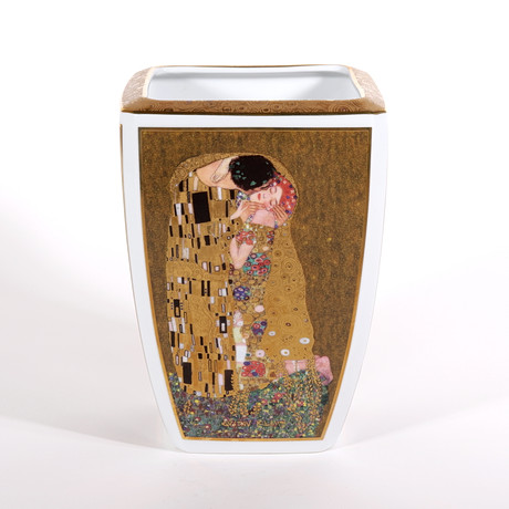 GOEBEL. GUSTAV KLIM VASE "DER KUSS". PORCELAIN. NUMBERED 2937/3000 ...