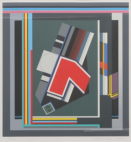 PETER DUKE. LITO, signerad, 1993. Konst - Grafik - Auctionet