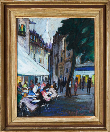 KURT SUNDSTRÖM, Parismotiv, pastell, signerad Karl Sundström. Konst ...