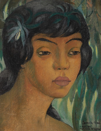 SVANTE KEDE. Portrait, oil on Board, signed. Art - Paintings - Auctionet