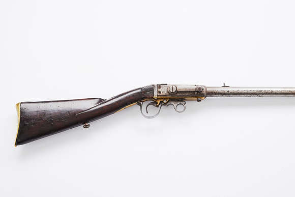 CHAMBER LOADING RIFLE, Norwegian, Hans Larsen, Drammen, mid 19th ...
