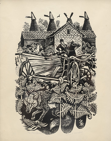 SYLVIA P. GAINSFORD. RÄV OCH HUNDAR. Konst - Grafik - Auctionet