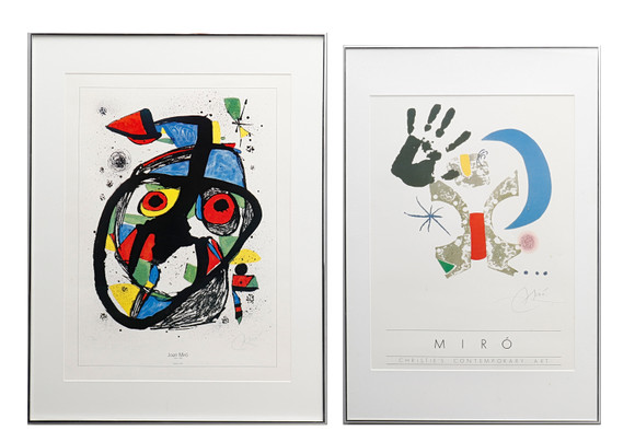 JOAN MIRÓ. POSTERS, TWO, ONE FROM CHRISTIE'S CONTEMPORARY ART. Art ...