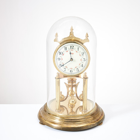 KUNDO, Tischuhr, arabische Ziffern, Glasbecher, 1900/2000er Jahre ...