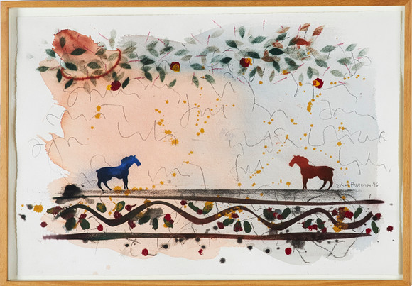 JOHAN PETTERSON. "See you again", mixed media, signed and dated -96 ...